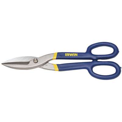 915090-7 Irwin Tinners Snip: Straight, 7 in Overall Lg, 1 1/2 in Cutting Lg, Steel, Plastic ...