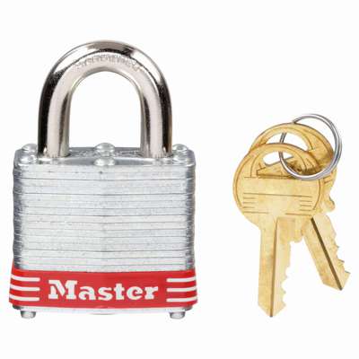 Master Lock 3RED Lockout Padlock, Steel, Red | Imperial Supplies