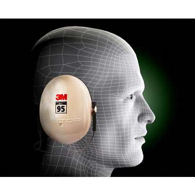 913773-1 3M Behind-the-Neck Ear Muffs, 21dB Noise Reduction Rating NRR ...