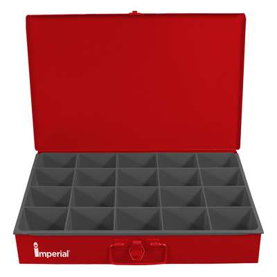 548 Imperial Steel Parts Drawer, 20 Compartments, Red | Imperial Supplies