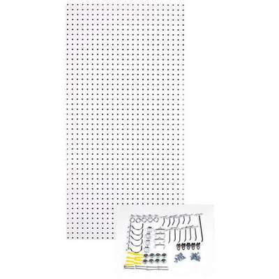 924776-4 Tempered Wood Fiberboard Pegboard Panel Kit with Round Holes ...