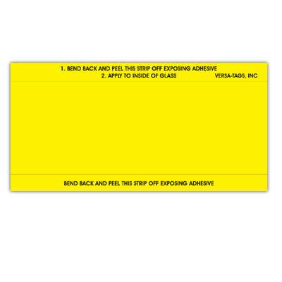 84996 Versa Tags Blank Stock Sticker 6X3 In. Yellow | Imperial Supplies