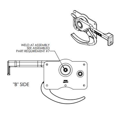 8715 Todco Truck Door Maximum Security Lock | Imperial Supplies