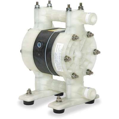 913245-1 Double Diaphragm Pump, 15 gpm Max. Flow, Santoprene, Single ...