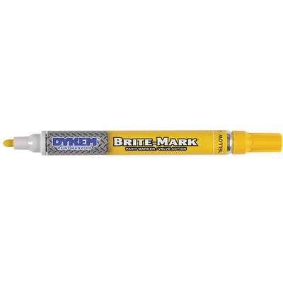 911415-1 Dykem Permanent Paint Marker, Paint-Based, Yellows Color ...