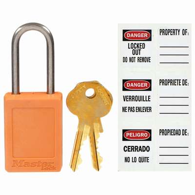 914712-7 Master Lock Orange Lockout Padlock, Different Key Type ...