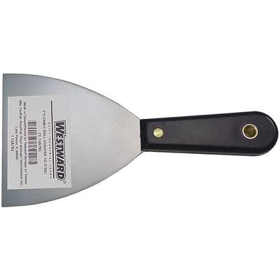 913702-6 Westward Wall Scraper: 4 in Blade Wd, Carbon Steel, 3 1/2 in ...