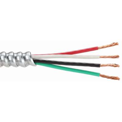 940772-6 Metal Clad Armored Cable: 12 AWG Wire Size, 3 with Insulated ...