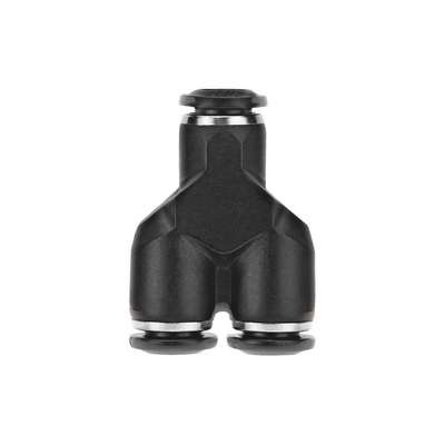 931601-4 Wye Mender: Nickel Plated Brass, Push-to-Connect x Push-to-Connect x Push-to-Connect ...