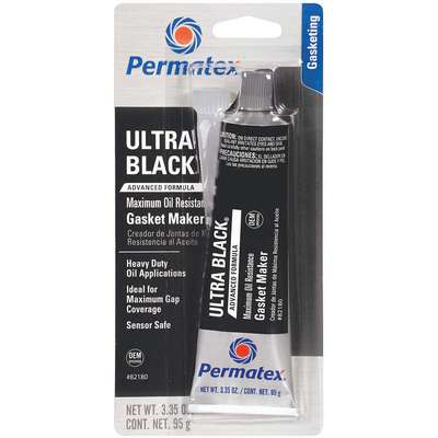 Permatex Increased Oil Resistance RTV Silicone Sealant, -65 to 400F ...