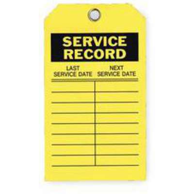 924232-6 Service Record Tag: Service Record, Last Service Date Next ...