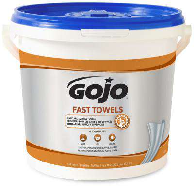 4019-4 Gojo Fast Wipes 130 Count H.D. Hand Cleaning Towels-Bulk ...