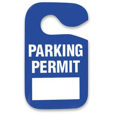 915686-9 Battalion Parking Permit: Hanging, Parking Permit, Blue ...