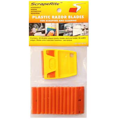 6993 Scraperite Reversible Razor Blade, Plastic, Orange | Imperial Supplies