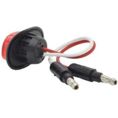 84345 Grote Micronova Clearance Marker Lamp with Grommet, LED, Red Oval ...