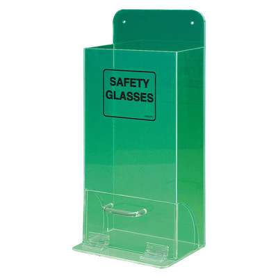 932809 Brady 8" x 4" x 18" Acrylic Protective Eyewear Dispenser, Black ...