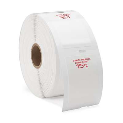 85412 Service Reminder Label With Red Oil Can Image, 500 | Imperial ...