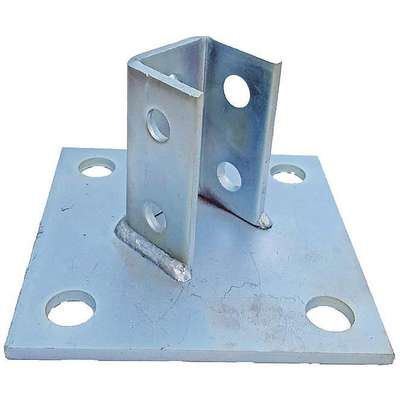921195-9 Post Bases for Single Channel: 1 5/8 in x 1 5/8 in For Strut ...