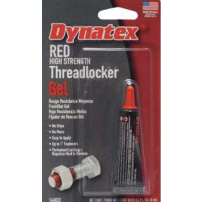 8734 Dynatex Red High Strength Threadlocker 6 ml Gel | Imperial Supplies