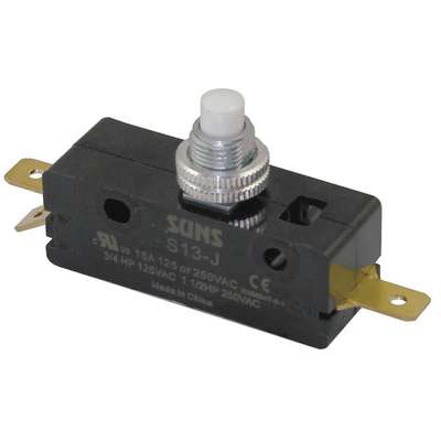 934782-8 15A @ 240 V Panel Mount, Plunger Industrial Snap Action Switch ...