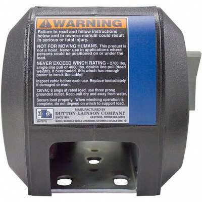 934774-3 Strongarm 115V AC Pulling Electric Winch with 3.5 fpm and ...