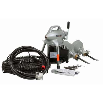 Ridgid 59000 Sectional Drain Cleaning Machine, Drain Line I.D. Size ...
