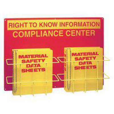 920705-7 Brady Right to Know Compliance Center: Wire Rack with Sign, 2 ...