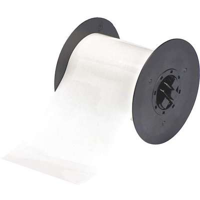 922055-7 Brady Continuous Label Roll; 100 ft. L x 4 in. W, Clear with ...