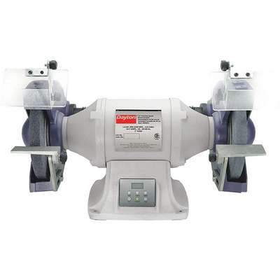 Dayton 48WE51 10" Bench Grinder, 115/240V, 1-1/2 HP, 2500 Max. RPM ...