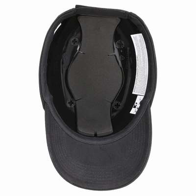 917089 Condor Black Inner Shell ABS, Outer Cotton Bump Cap, Fits Hat ...