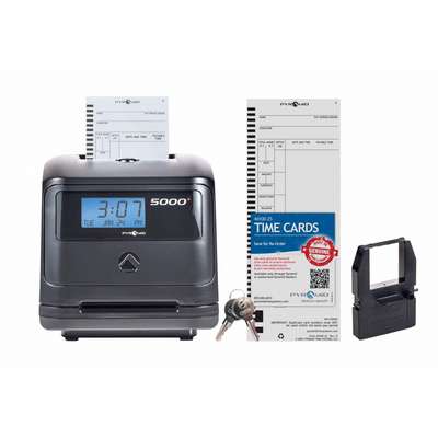 930613-6 Pyramid Surface, Wall-Mount Card Swipe Time Clock, 7-1/4"H x 7 ...