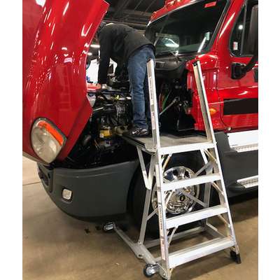 LOCKNCLIMB 42LNCTRKENG 42" Truck Engine Platform Ladder | Imperial Supplies