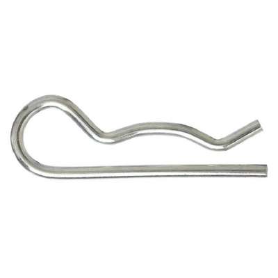 932918-7 Cotter Pin, Hairpin, Steel, Zinc Plated, 11/64" Pin Dia., 3 ...