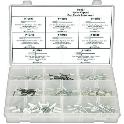1562 Disco Nylon Capped Pop Rivets Assort | Imperial Supplies