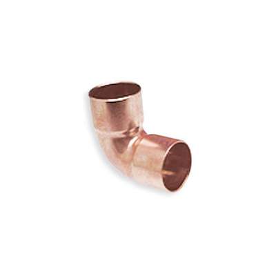 930620-4 Close Rough Reducing Elbow: Wrot Copper, Cup x Cup, 1/2 in x 3 ...