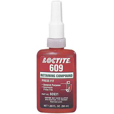 Loctite 609 Retaining Compound, 1.69 oz, 2,300 psi | Imperial Supplies