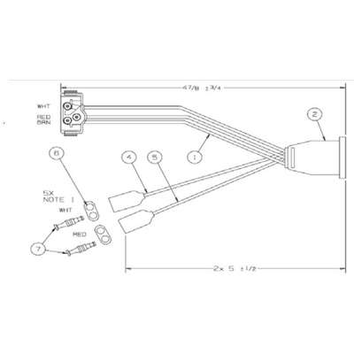 86158 Truck-Lite Pulse Adapter w/Dummy Pug, PL3 Right Angle, .180 ...