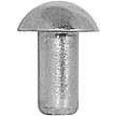 77067 Solid Rivet 3/8" Diameter 0.75" Length, Round Head, Aluminum ...