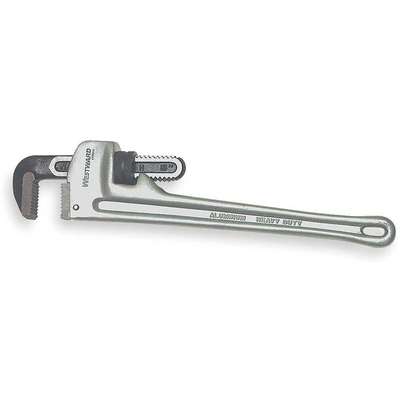 910746-3 Westward Aluminum 24" Straight Pipe Wrench, 3" Jaw Capacity ...
