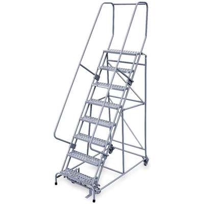 911384 Cotterman 8-Step Rolling Ladder, Perforated Step Tread, 110 ...