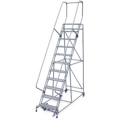 911099-5 Cotterman 11-Step Rolling Ladder, Perforated Step Tread, 140 ...