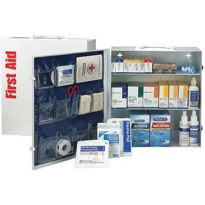 928360-4 First Aid Kit, Cabinet, Metal Case Material, General Purpose ...