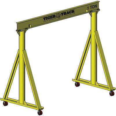 Harrington 511-4000-16-16 Portable Gantry Crane, 4000 lb | Imperial ...