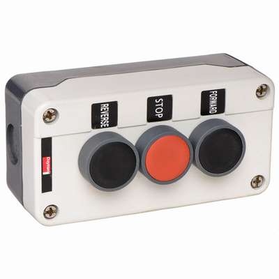 914705-7 Dayton Push Button Control Station, 2NO/1NC Contact Form, Number of Operators: 3 ...