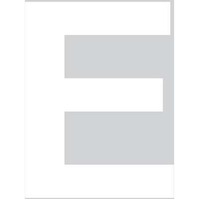 5422 3"H Adhesive Letter E, High Gloss | Imperial Supplies