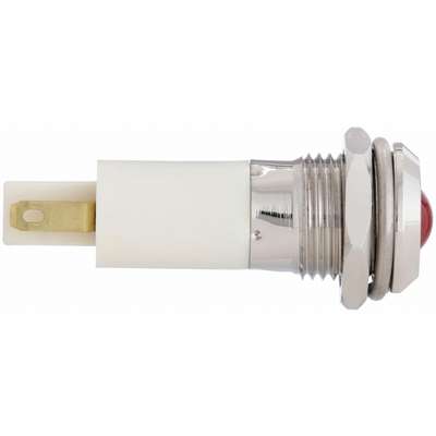 942024-4 Round Indicator Light: Red, Male .110 Connector, LED, 12V DC ...