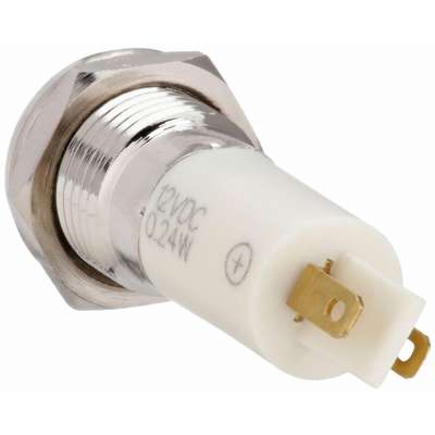 942024-4 Round Indicator Light: Red, Male .110 Connector, LED, 12V DC ...
