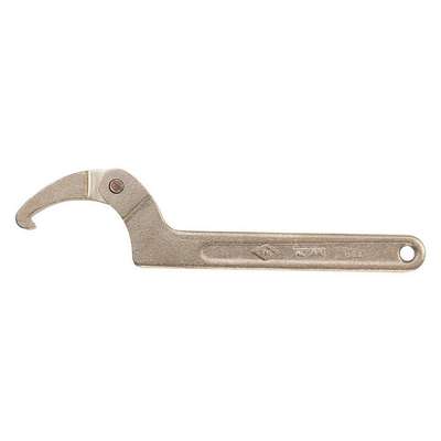 932806-7 Ampco Adjustable Hook Spanner Wrench, Side, Aluminum, Bronze ...