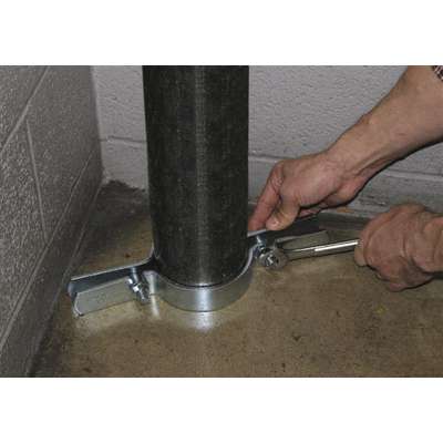 934258-7 Riser Clamp: Electro-Galvanized Steel, 1 in Pipe Size, 255 lb ...