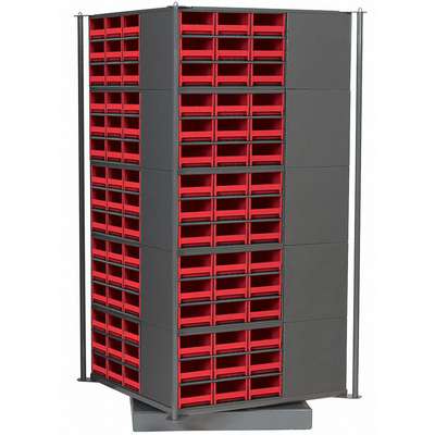 912767-9 Akro-Mils Revolving Storage Bin: 60 in x 43 5/8 in, Flat ...